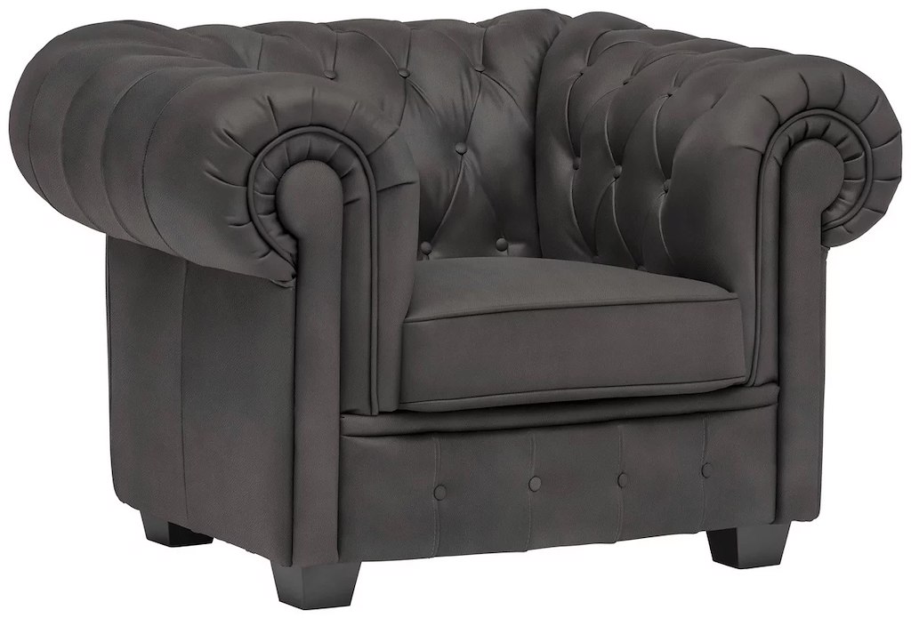 Landscape CHESTERFIELD FOTELJA 115/76,5/96 cm , tamnosiva