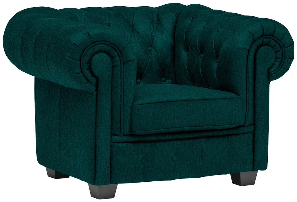 Landscape CHESTERFIELD FOTELJA 115/76,5/96 cm , šumsko zelena