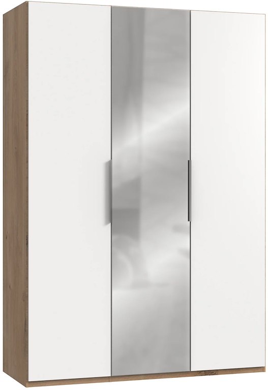 ORMAR SA KLASIČNIM VRATIMA bela, boja hrasta 150/216/58 cm