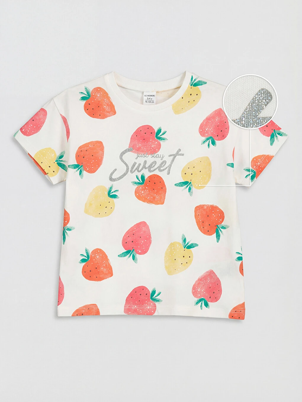 LCW Kids Majica Sa Šljokičastim Printom Za Devojčice