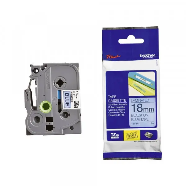 BROTHER Traka TZe-541 crna na plavo 18 mm