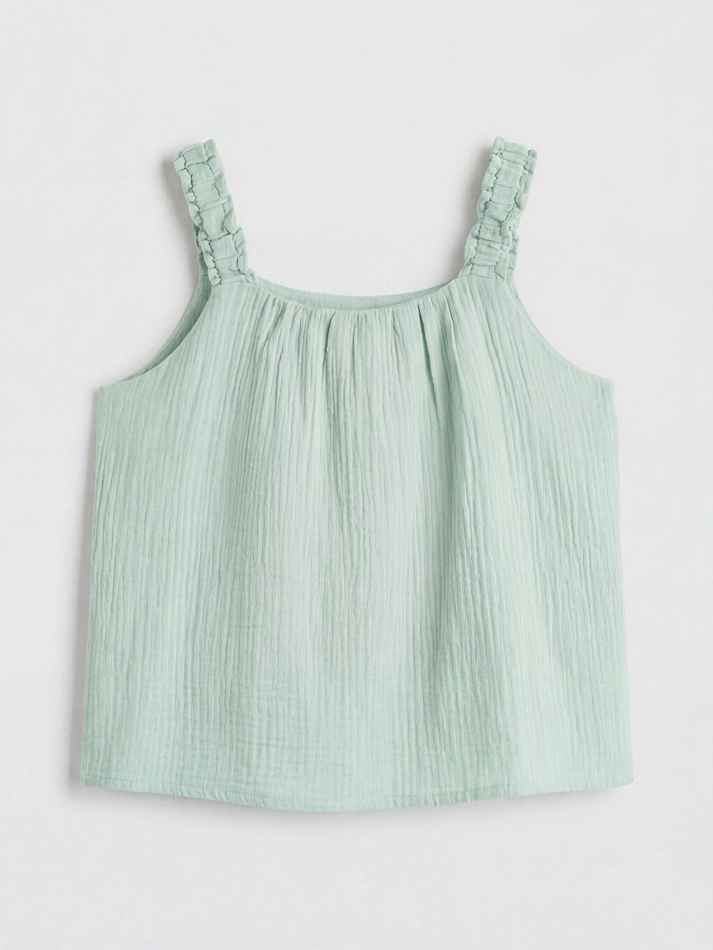 LCW Kids Muslinska Bluza Za Devojčice Sa Kvadratnom Kragnom