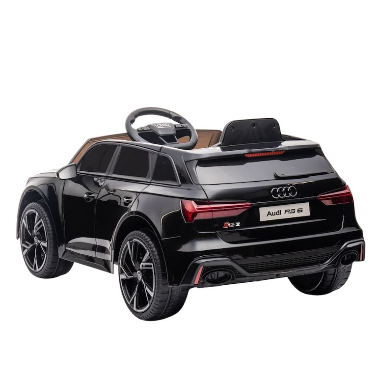 Auto Licencirani Audi RS6 na akumulator za decu Crni