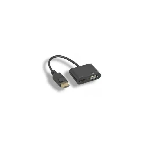 ADAPTER- KONVERTER DISPLAYPORT(M) - HDMI 4K+VGA(F) LINKOM
