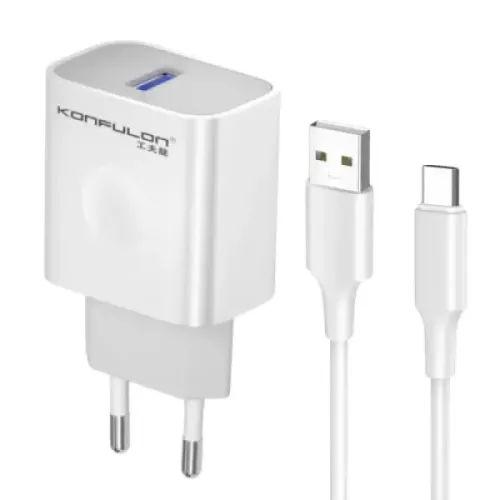 KUĆNI PUNJAČ KONFULON C69C FAST 20W + KABAL TYPE C