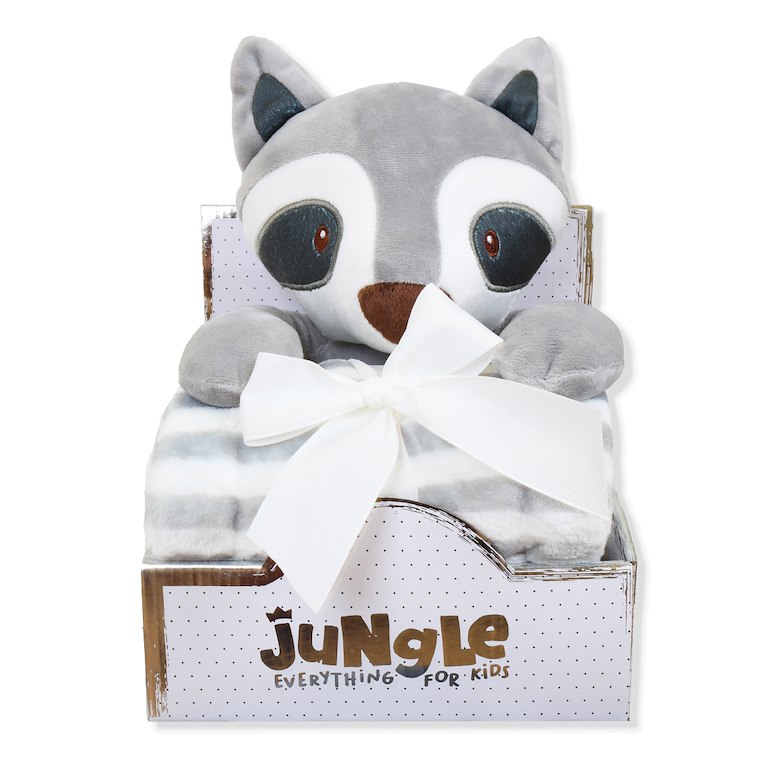 Jungle Bebi igračka sa ćebetom rakun