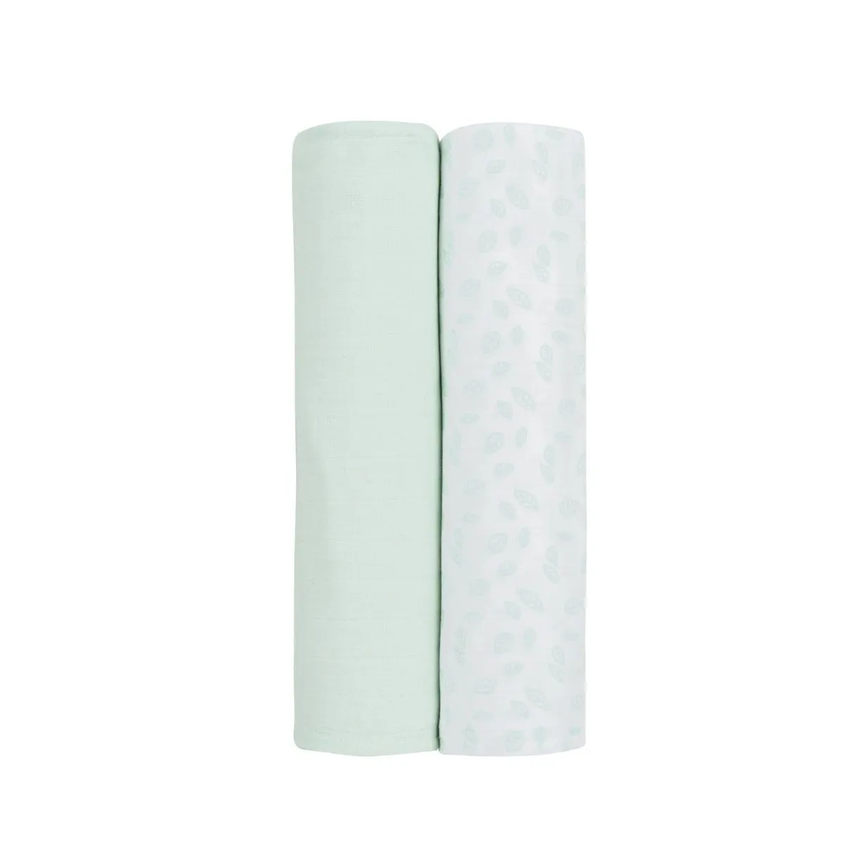 Kikka Boo pelene muslin Leaves Mint 80x80, 2/1