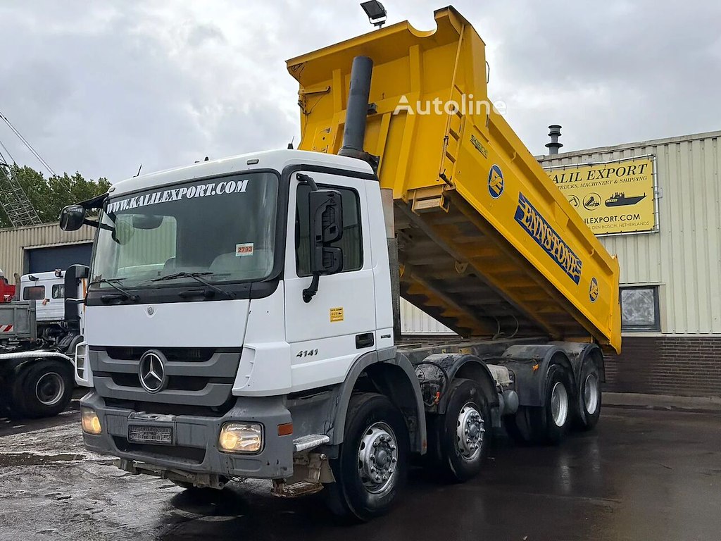 Mercedes-Benz Actros 4141 Kipper 8x4 MP3 Manual Gearbox Full Steel Suspension kiper