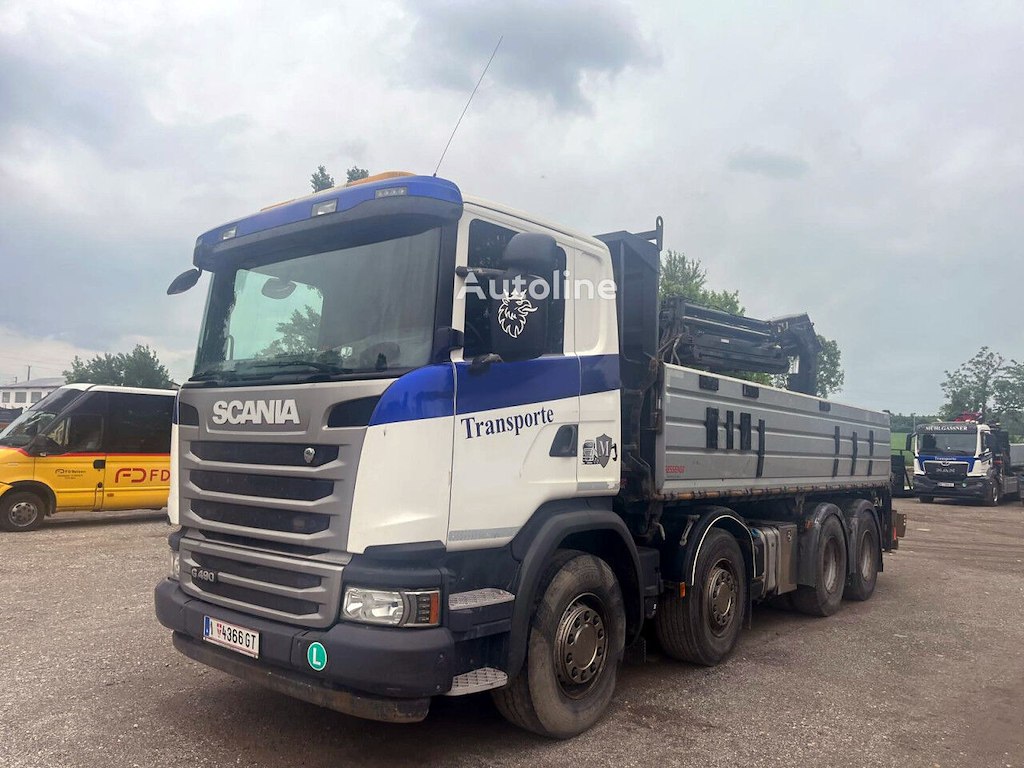 Scania G490 8x4 Heckkran und Bordmatic Euro6 Klima AHK kiper