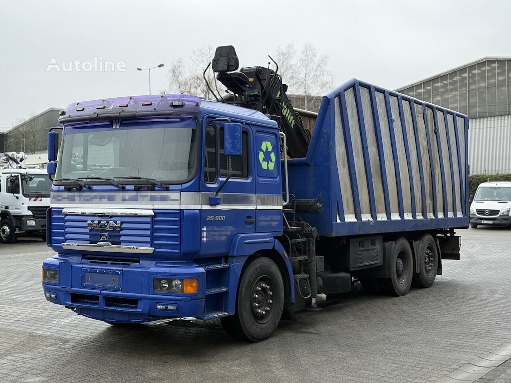 MAN TGS 26.400 6x2 EURO4 WYWROTKA Z ŻURAWIEM LOGLIFT F105Z77A kiper