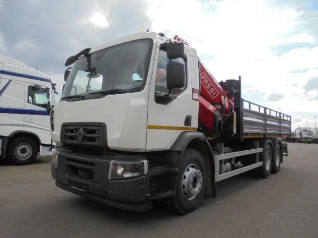 Novi Renault C380 320 6X4 + FASSI F245 DEMO UNUSED NL KENTEKEN kamion s ravnom platformom