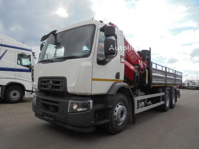Novi Renault C 320 6X4 + FASSI F245 DEMO UNUSED NL TRUCK kamion s ravnom platformom