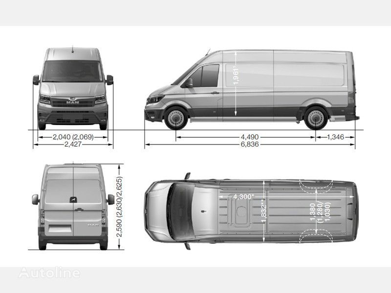 Novi MAN TGE minibus furgon