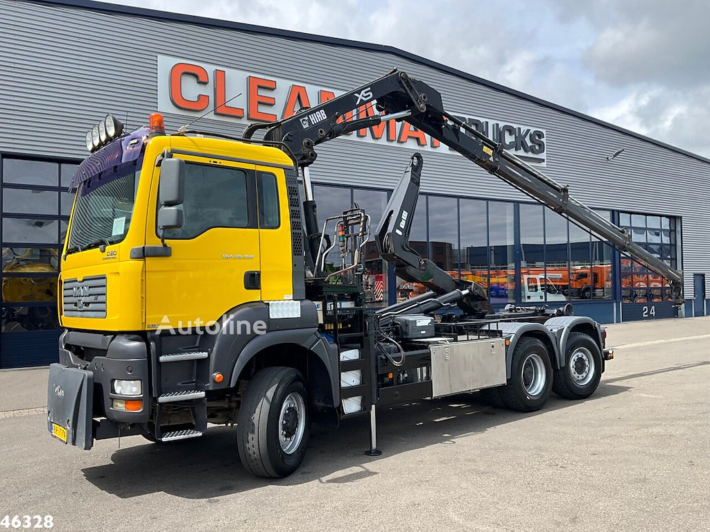 MAN TGA 28.350 6x4 Hiab 12 Tonmeter laadkraan kamion rol kiper