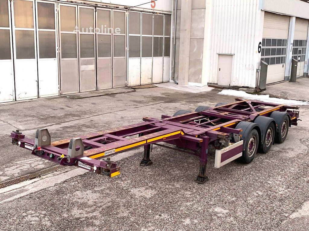 Dennison Extendable 1x20'/2x20' /1x40' / 6.Stück/6.Pieces poluprikolica za prevoz kontejnera