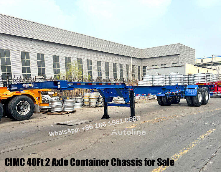 Nova CIMC CIMC 40 Ft 2 Axle Container Chasiss for Sale in Costa Rica poluprikolica za prevoz kontejnera