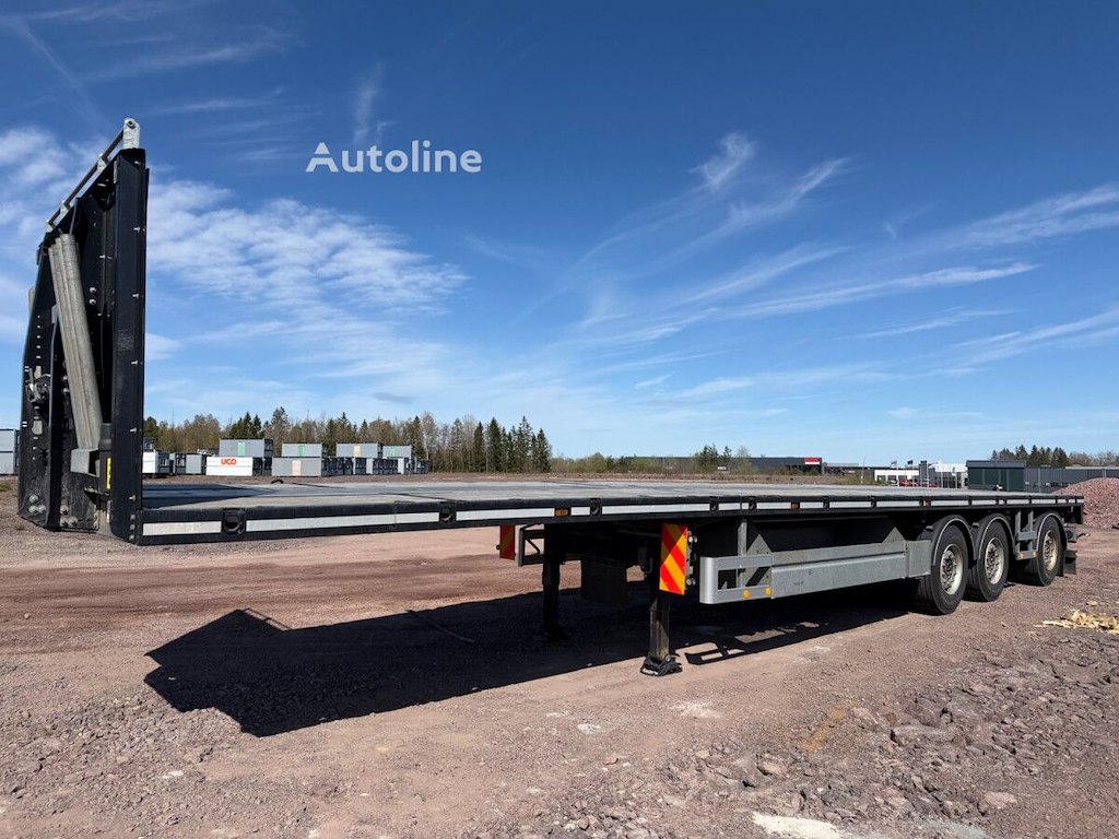 Prodaje se HRD 3-akslet plansemitrailer – Uttrekkbar 13,76–20,76 m, 45 tonn tot poluprikolicu platformu na aukciji