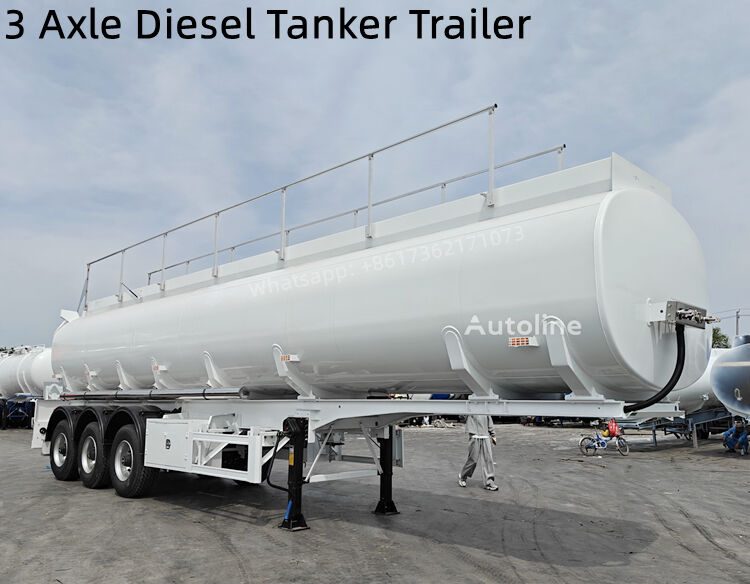Nova Titan 3 Axle Diesel Tanker Trailer for Sale in Ghana cisterna za goriva i maziva