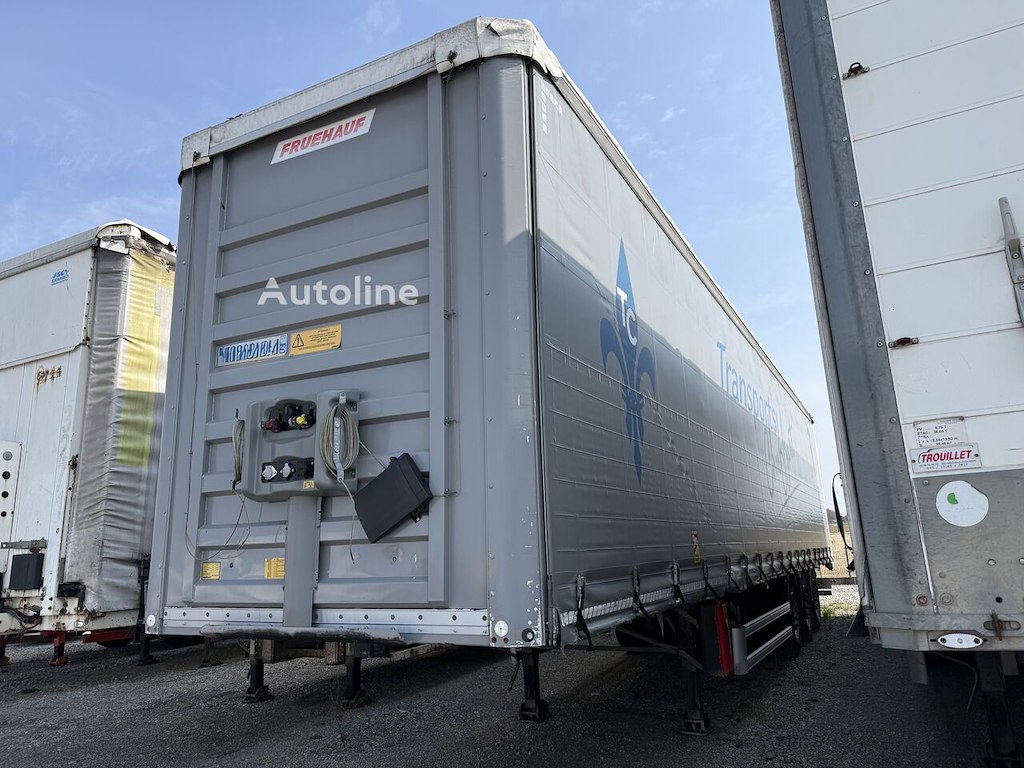 Fruehauf FRUEHAUF / STANDARD / SAF INTRAX / PODNOSZONA OŚ / Z FRANCJI / S poluprikolica s ceradom