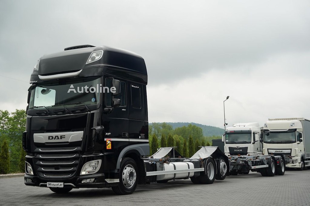 DAF XF 480 / BDF / 6X2 / ZESTAW TANDEM / SSC / I-PARK COOL / OŚ PODN vozilo za prevoz kontejnera + prikolica za kontejnere