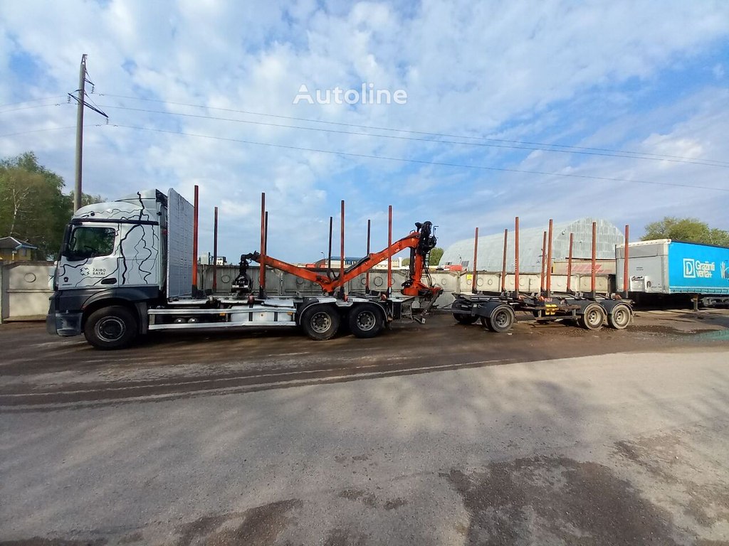 Mercedes-Benz Arocs 2651 kamion za prevoz drva + šumarska prikolica