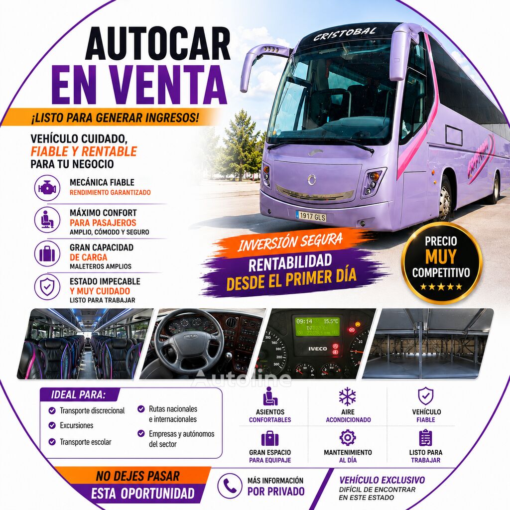 IVECO IVECO HISPANO EURO 5 EN VENTA turistički autobus