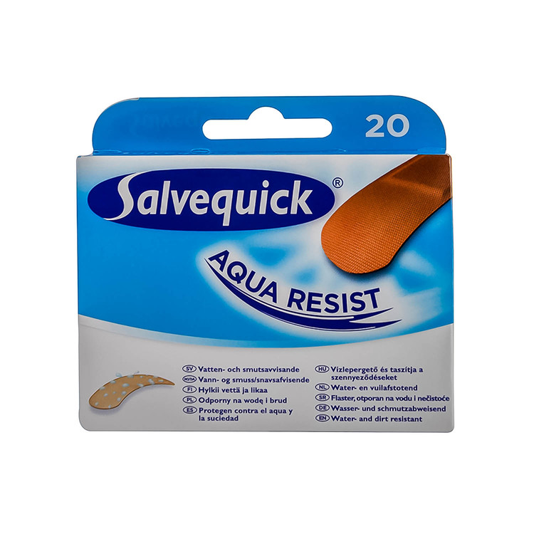 Salvequick Aqua Resist - flaster vodootporan na nečistoće i vodu 20komada