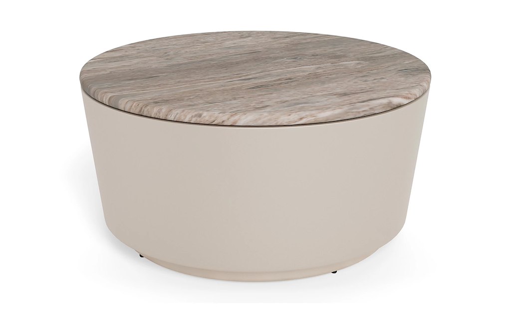 Klub sto Cangas Ø80x41,5 cm sivi