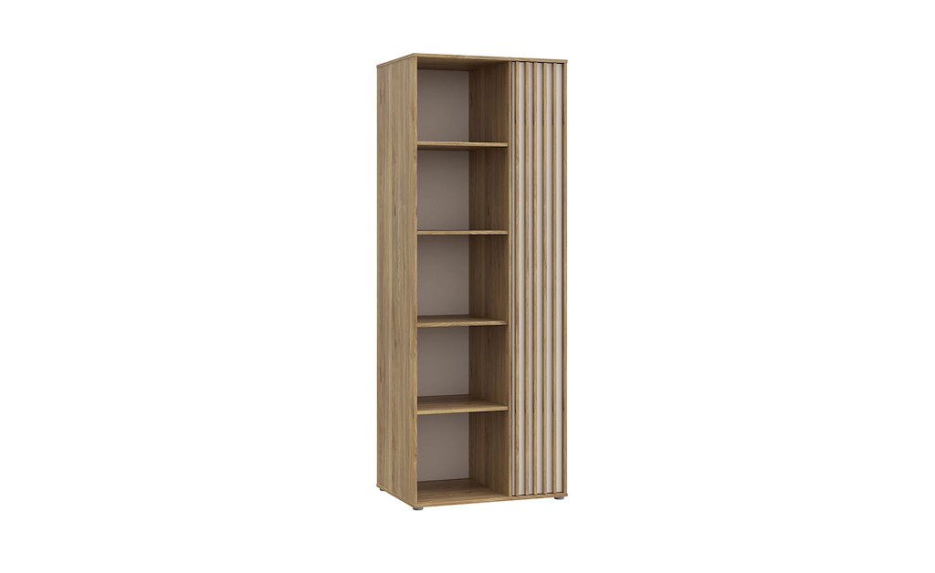 Eliston polica 1 vrata 74x54x200 cm pesak/mauvella hrast univerzalna