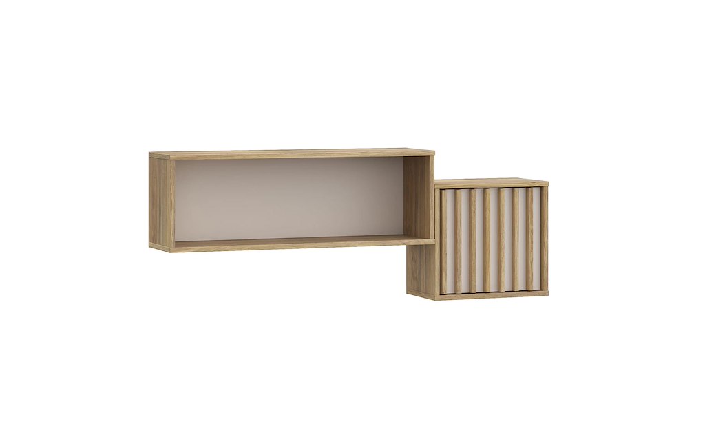 Eliston zidna polica 121x21,9x45,1 cm mauvella hrast