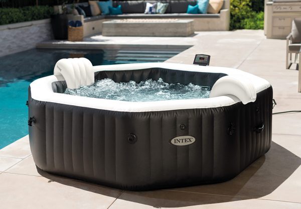 INTEX 4-PERSON ONYX BLACK OCTAGON COMBO SPA SET 28458ID: EK000857728