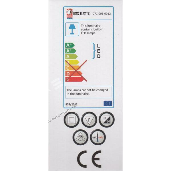 LED SPOLJNA LAMPA 12W 4000K IP54 OKRUGLA URAL HL 071-001-0012