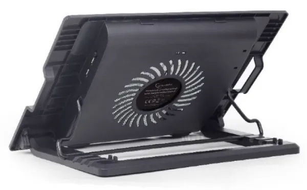 NBS-1F17T-01 Gembird hladnjak za laptop, 17inc 150mm Fan, USB, 370x265mm, Ergo Stand