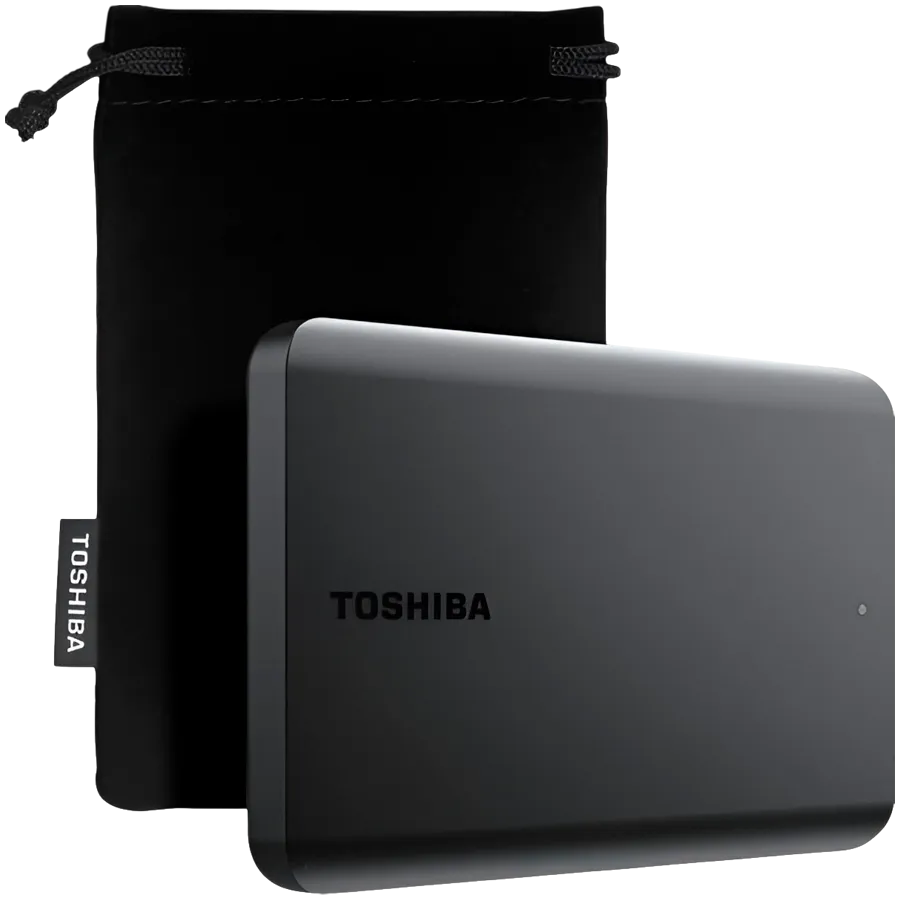 Toshiba External Hard Drive Canvio Basics Excl (2.5 " 1TB, USB3.2 Gen 1, Black)