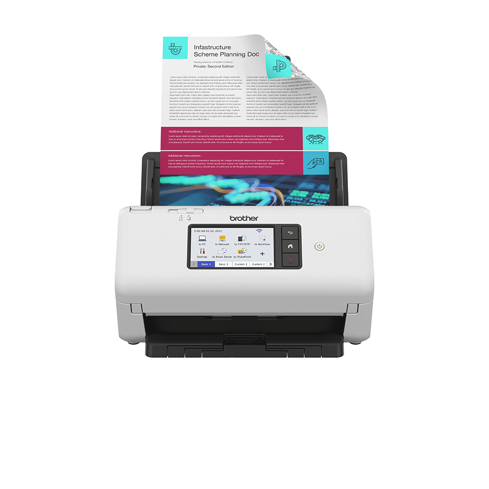 Brother ADS-4700W Dokument skener 40ppm/80ipm