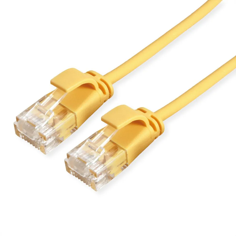 Secomp Roline UTP PatchCord Cat6A/Class EA LSOH CL SLIM yellow 0.3m