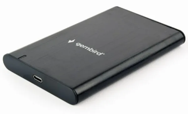 EE2-U3S-6 Gembird USB 3.1 Externo kuciste za 2.5 SATA hard diskove, Type-C, bruseni aluminium,crno