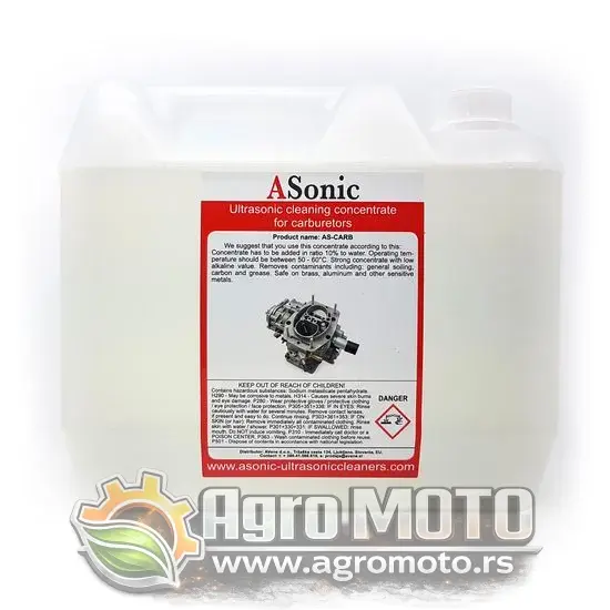 Koncentrat za čišćenje za ultrazvučne kade za karburatore ASonic AS-CARB-5