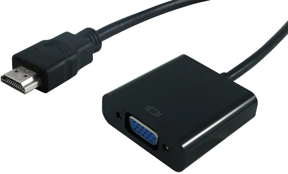 Secomp Cableadapter, HDMI DP M - VGA F