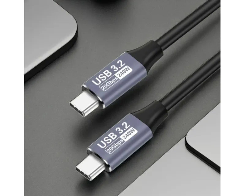 FAST ASIA Kabl USB 3.2 na USB 3.2 8K/60 Hz, 20Gbps, 240W 2m, crni