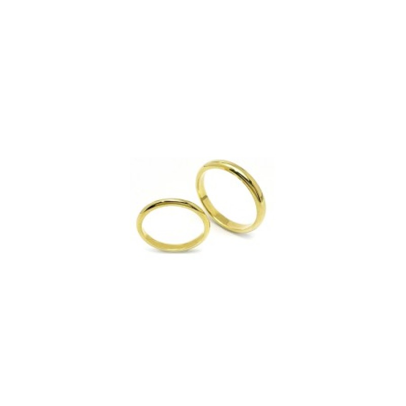 AZZURO 14KT YELLOW GOLD WEDDING BANDS