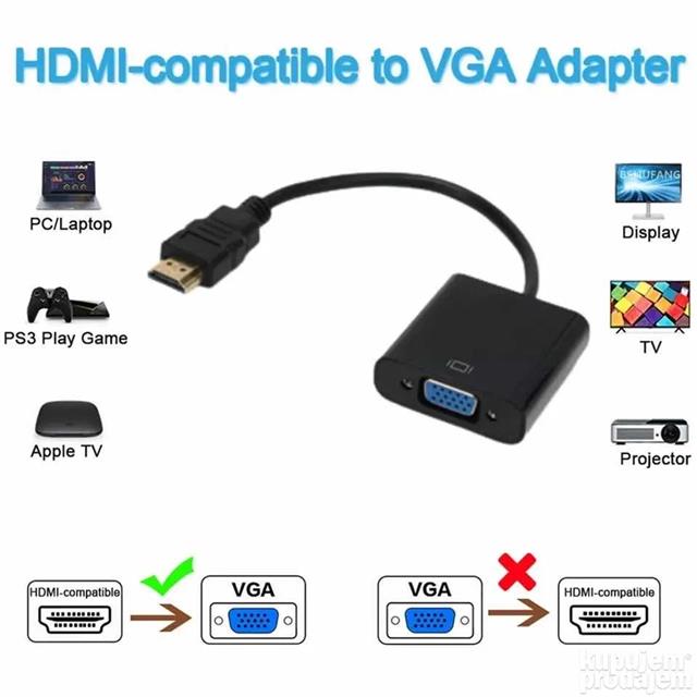 Konverter HDMI na VGA aktivni STAR