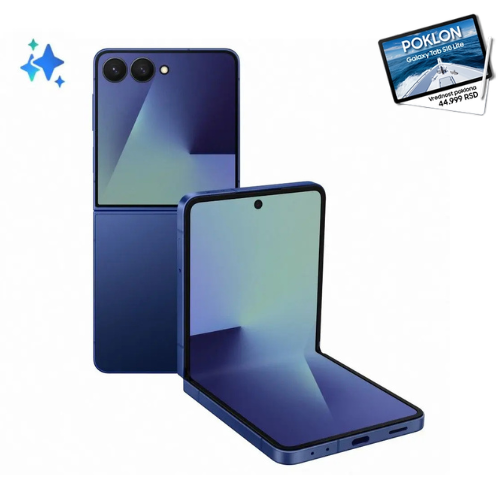 SAMSUNG Galaxy Z Flip7 12/512GB Blue Shadow + POKLON Samsung Galaxy Tab-S10 Lite (WiFi-6) 128GB SM-X400NZAREUC Sivi