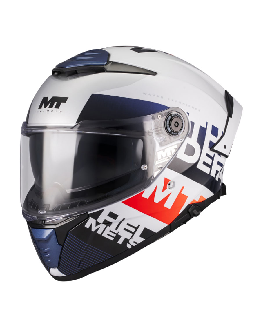 MT kaciga Thunder 4 SV Waves A17 bela