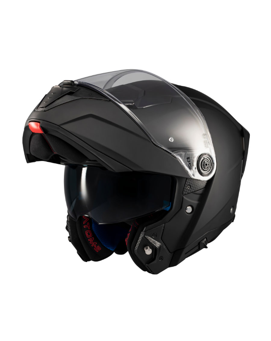 MT flip up kaciga ATOM 2 Pure A1 crna mat