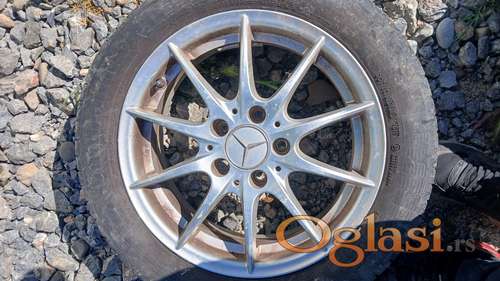 Alu felne i gume za Mercedes A klasu w169 letnje 195 55 r 16