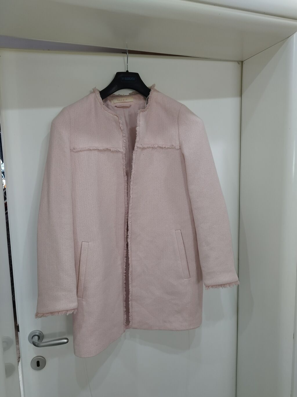 ESPRIT ženski kaput/mentol jakna u puder‑roze boji. - Kroj: ravna