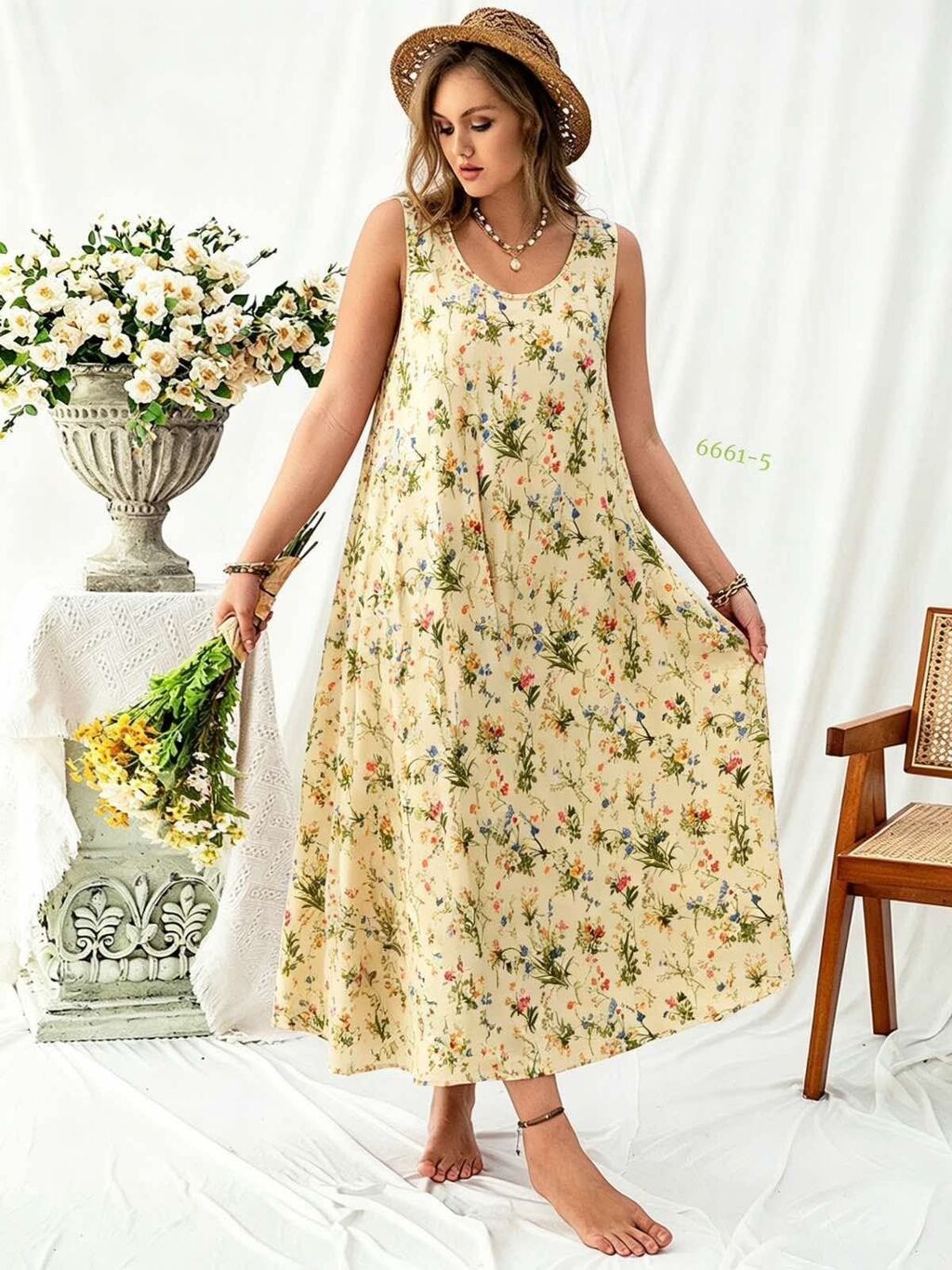 05. Haljina za punije 2XL 3XL 4XL 5XL Cena : 2.250 dinara H