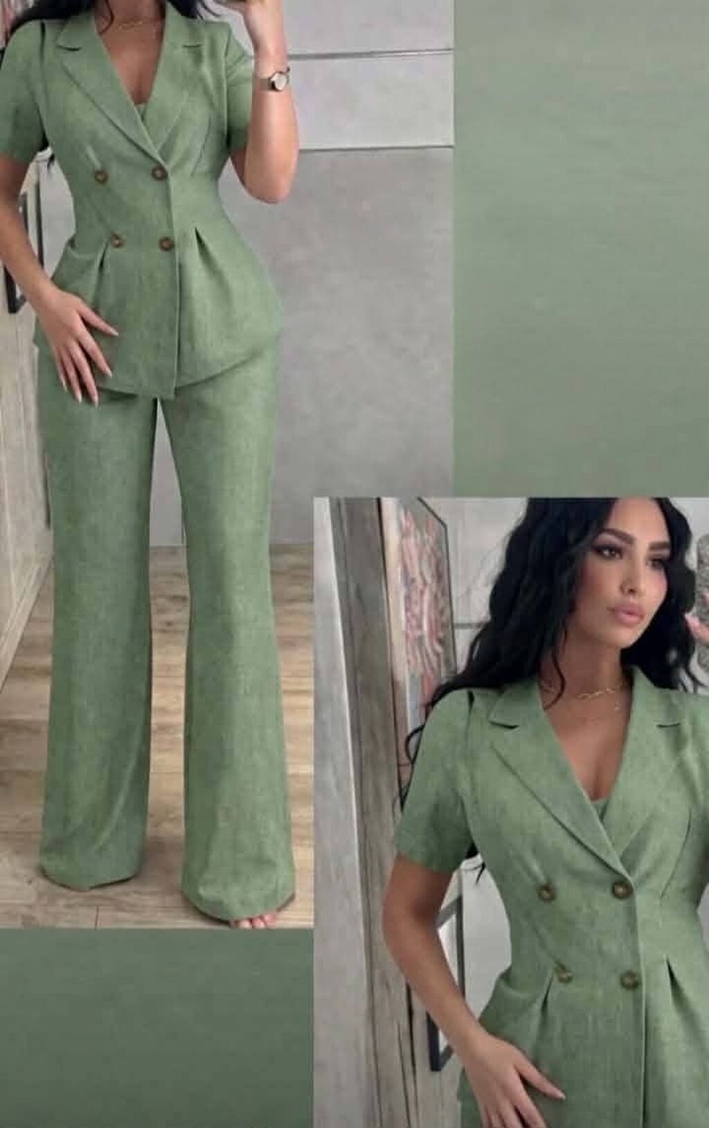 Damski komplet – sako i pantalone - Elegantni dvodelni komplet sa
