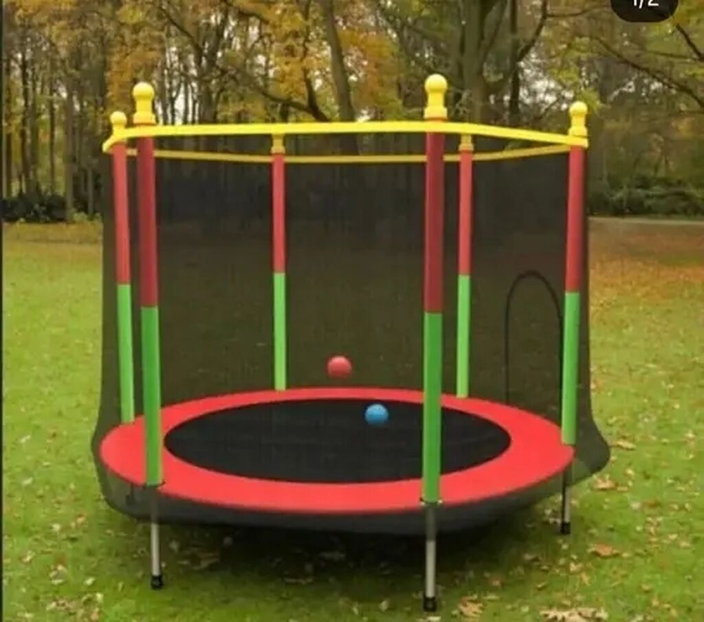 Dečiji rampa-trampolin sa zaštitnom mrežom - Prečnik trampolina: 140